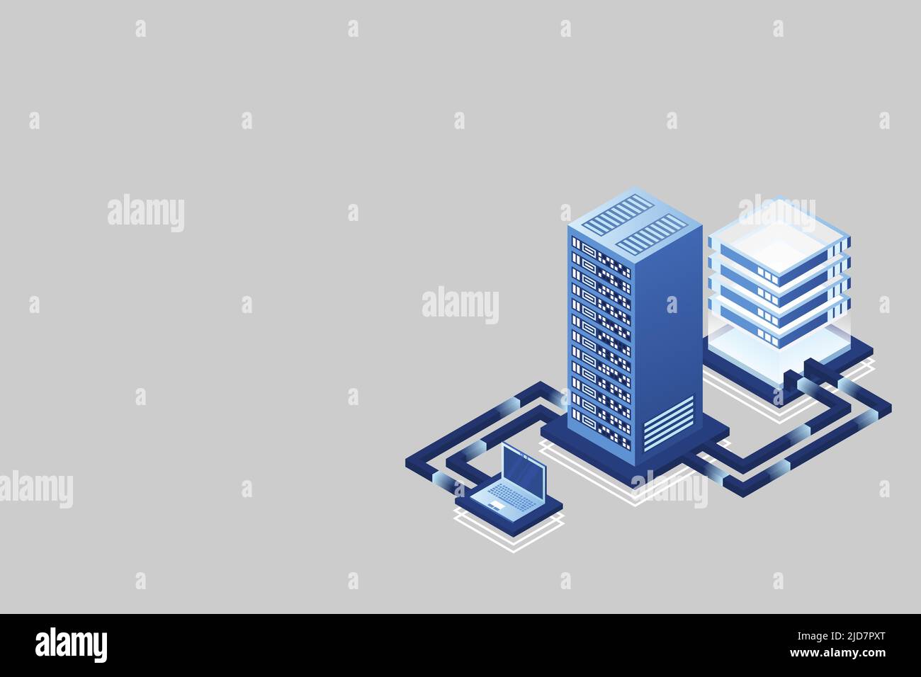 Transfer of user data to the server. Data hosting. Data flow. Data ...