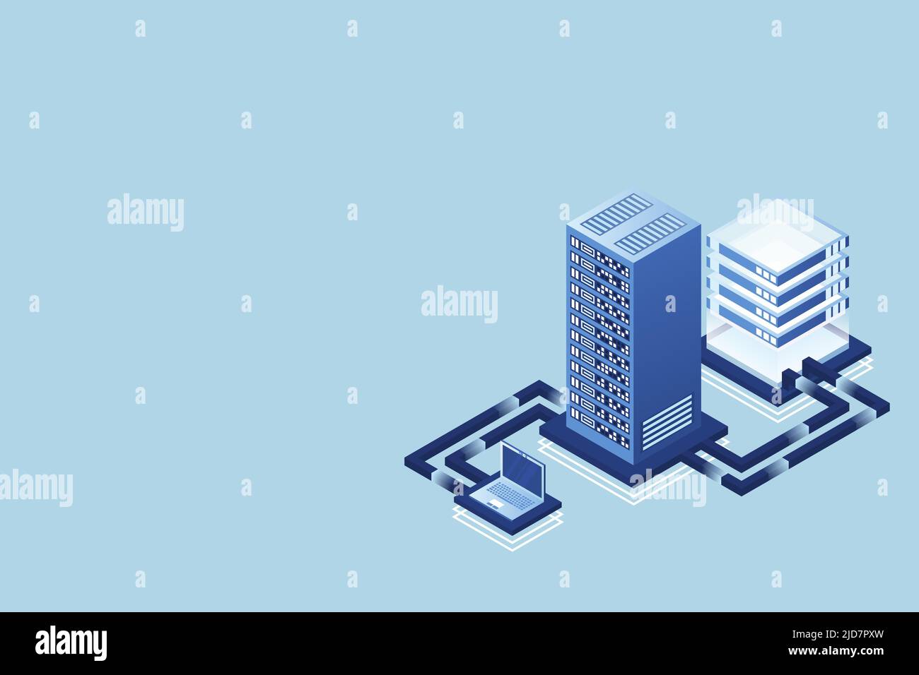 Transfer Of User Data To The Server Data Hosting Data Flow Data Storage Server Digital 