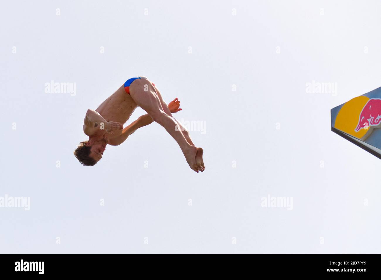 Gary Hunt, upon the Red Bull Cliff Diving, the biggest high-flying ...