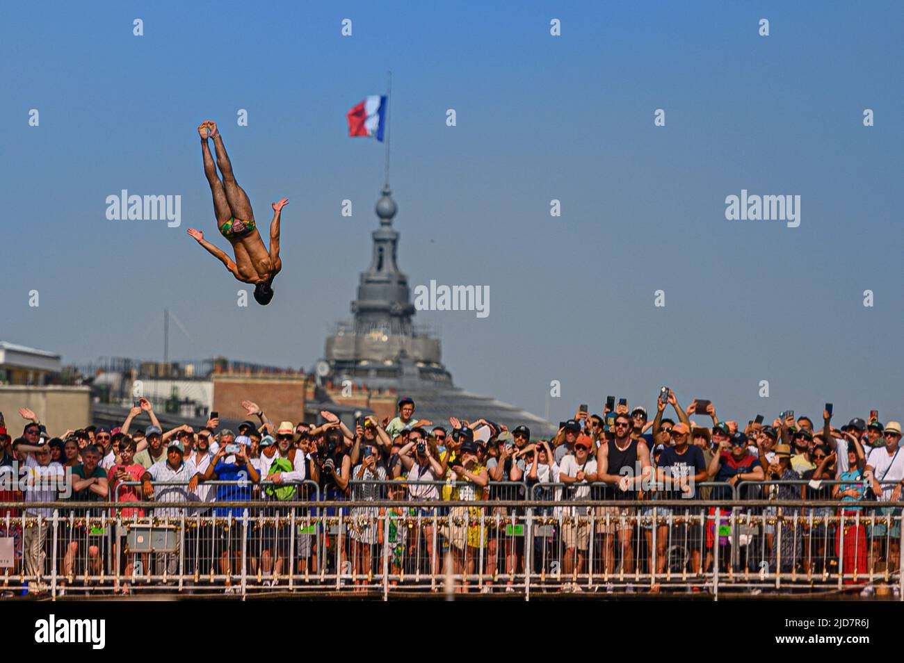 Catalin Preda of Romania, wins the Red Bull Cliff Diving competition on ...