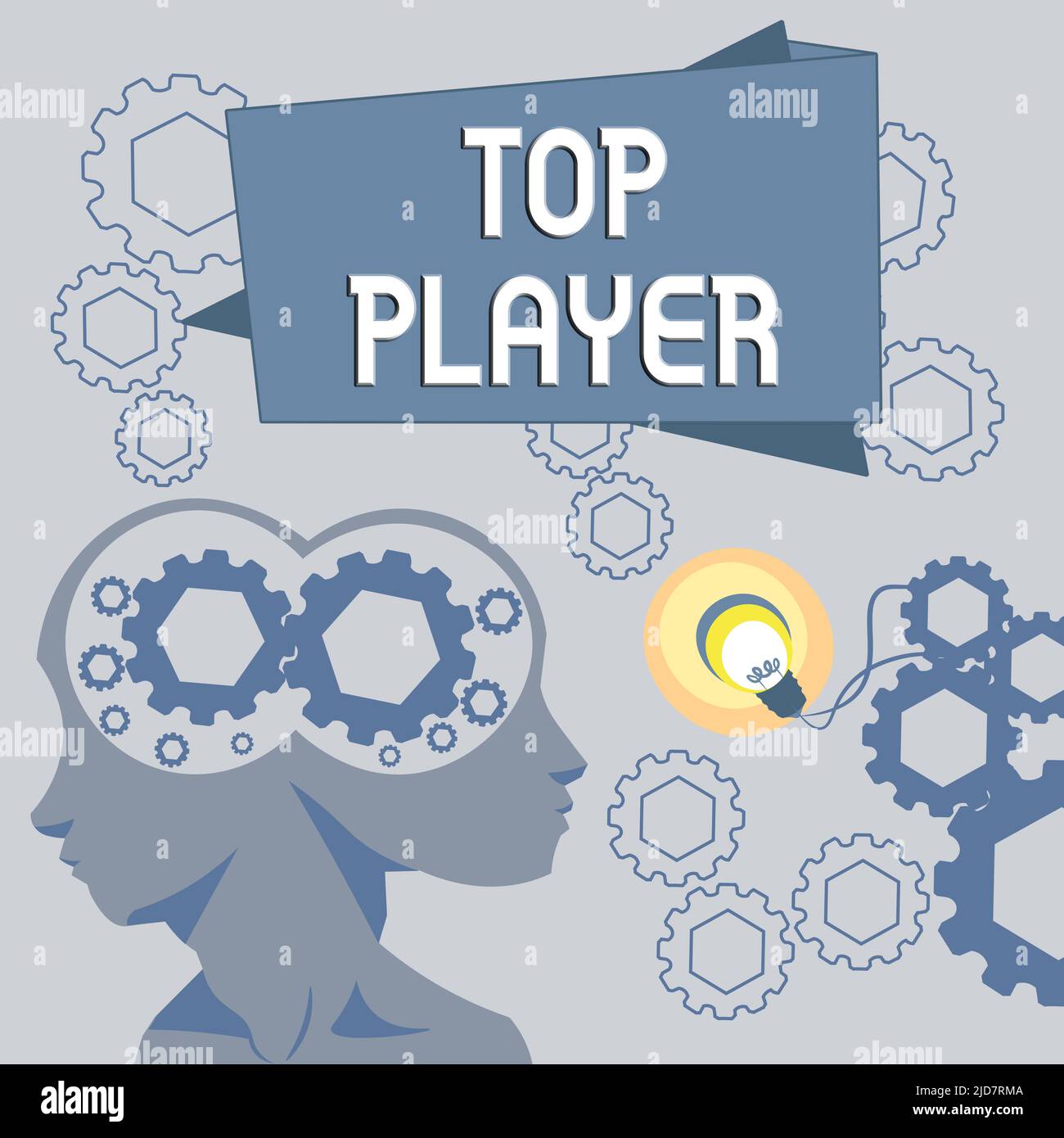 Text showing inspiration Top Player. Conceptual photo being best in ...