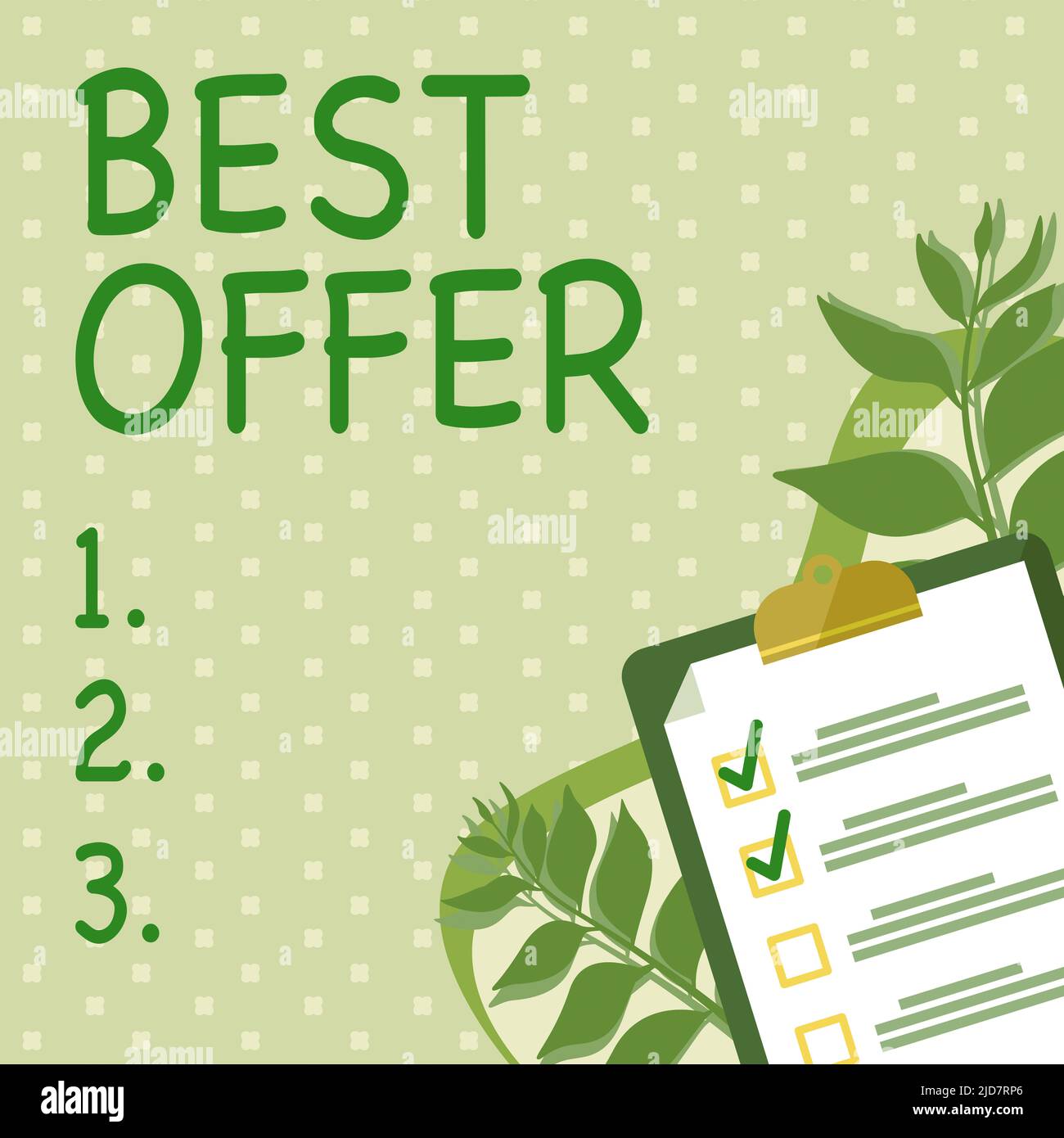 Sign displaying Best Offer. Word for To convince someone by rendering ...