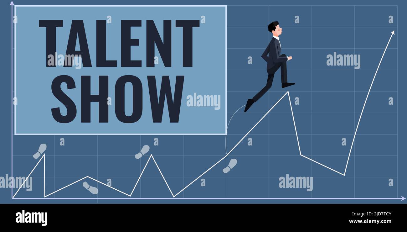 Hand writing sign Talent Show. Business concept Competition of ...