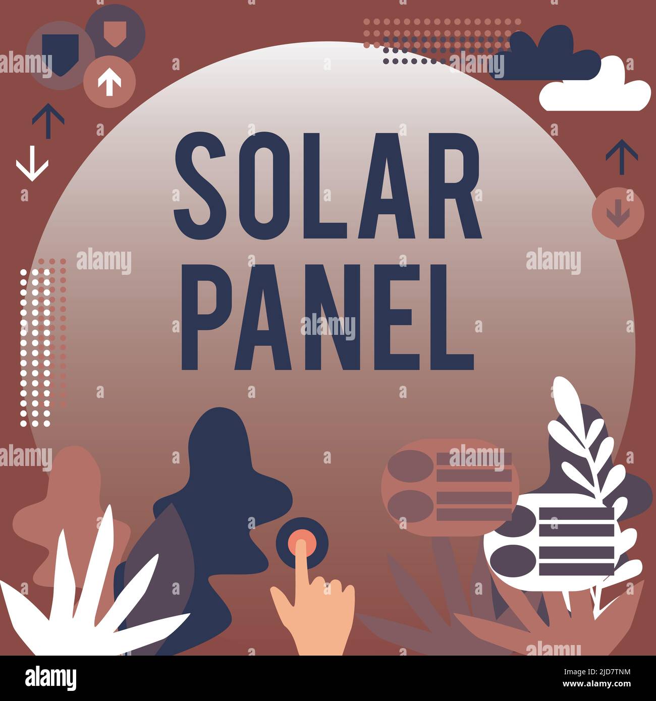 Conceptual caption Solar Panel. Concept meaning designed to absorb suns rays source of energy ...