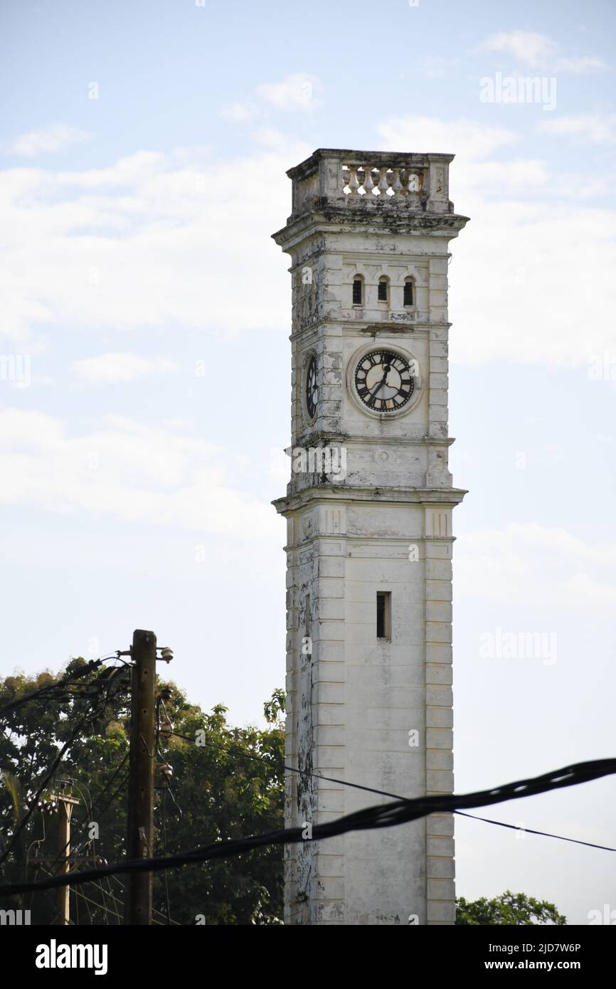 Top view of an ancient dutch clock tower Stock Photo - Alamy