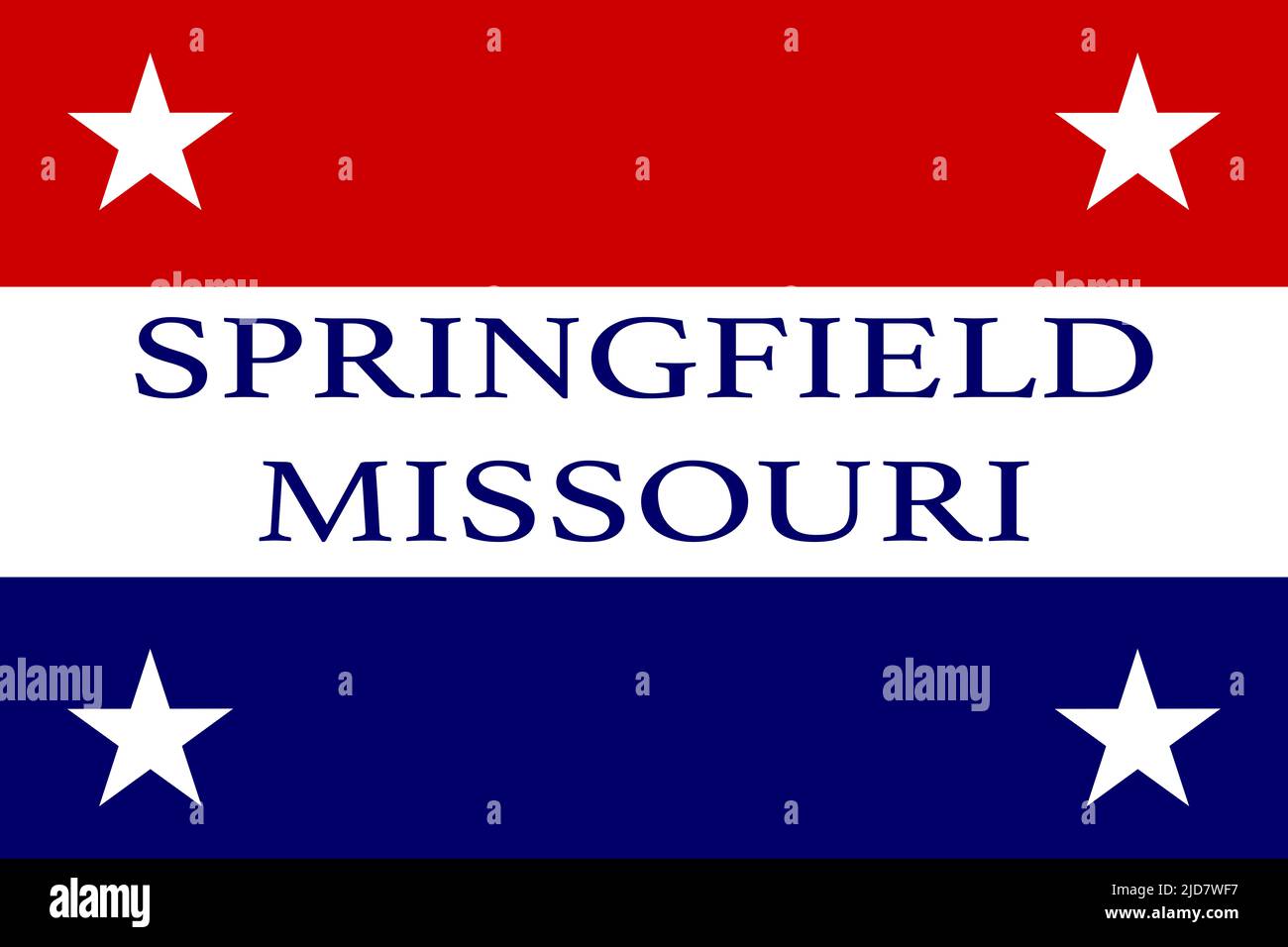 The flag of the city of Springfield Missouri USA Stock Photo - Alamy