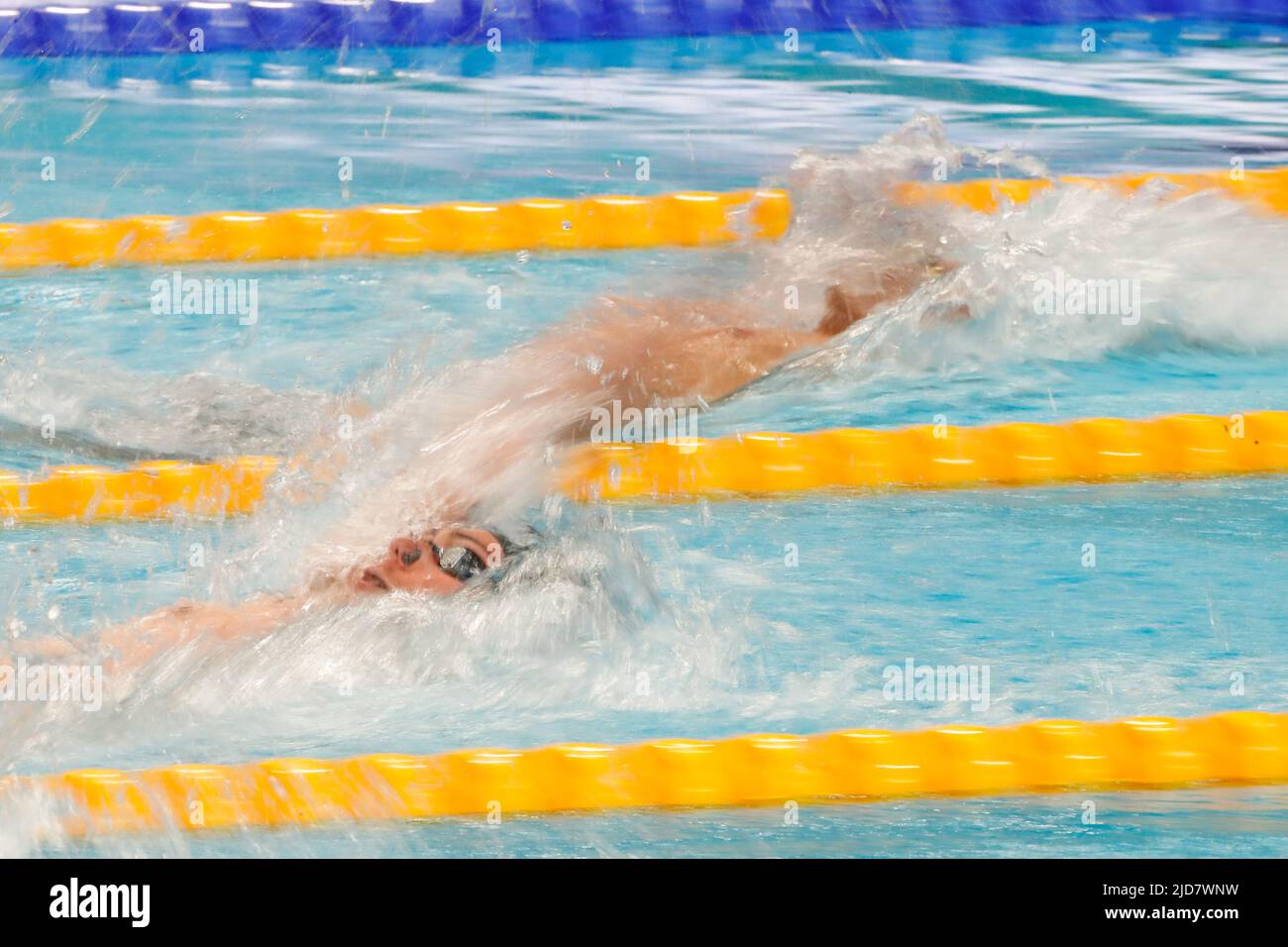 BUDAPEST, HUNGARY - JUNE 19: Bede Aitu of Cook Islands competing at the ...