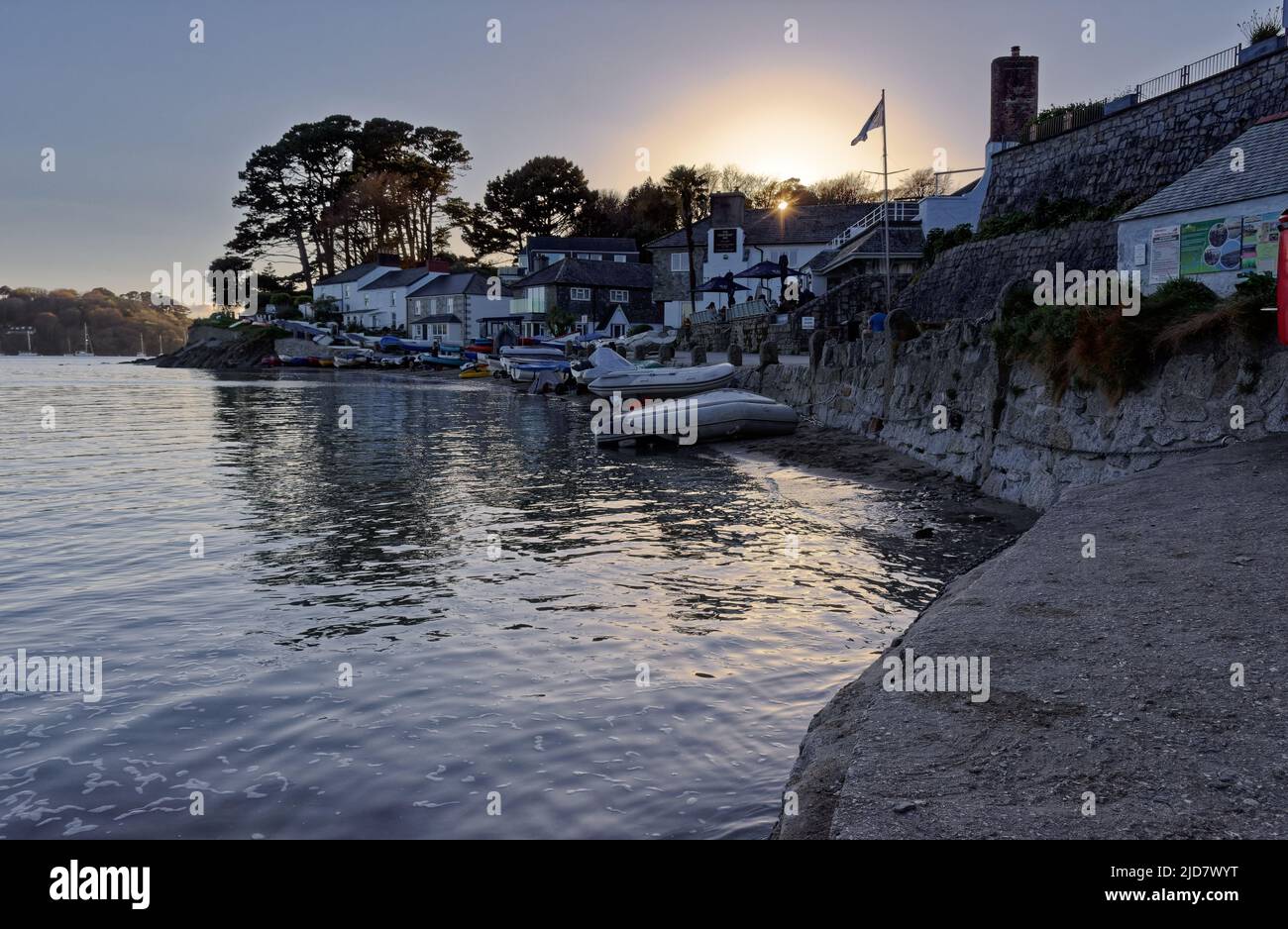helford passage, cornwall golden hour Stock Photo - Alamy