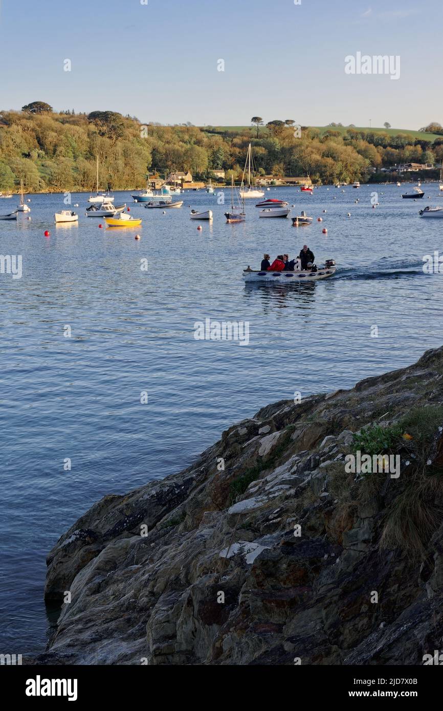 helford passage, cornwall golden hour Stock Photo - Alamy