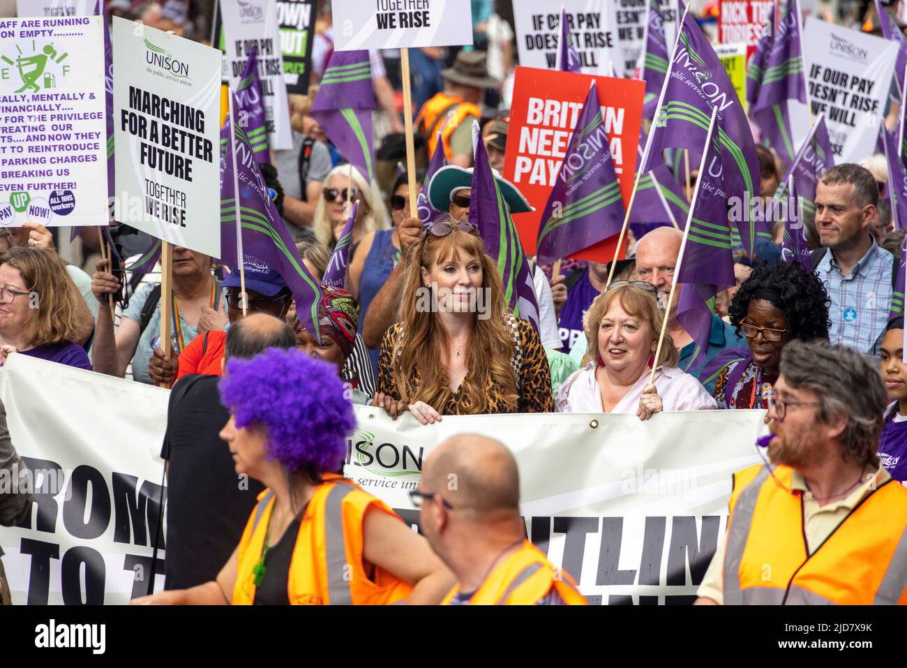 TUC march 2022 London Stock Photo - Alamy