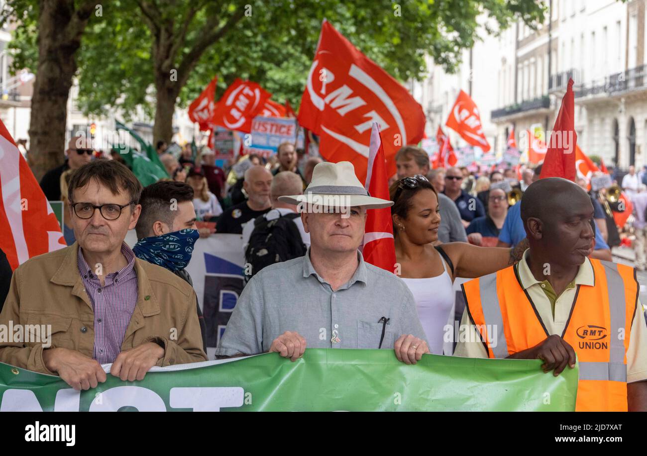 TUC march 2022 London Stock Photo - Alamy