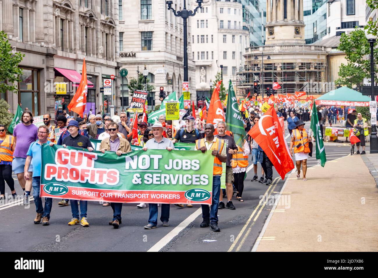 TUC march 2022 London Stock Photo - Alamy