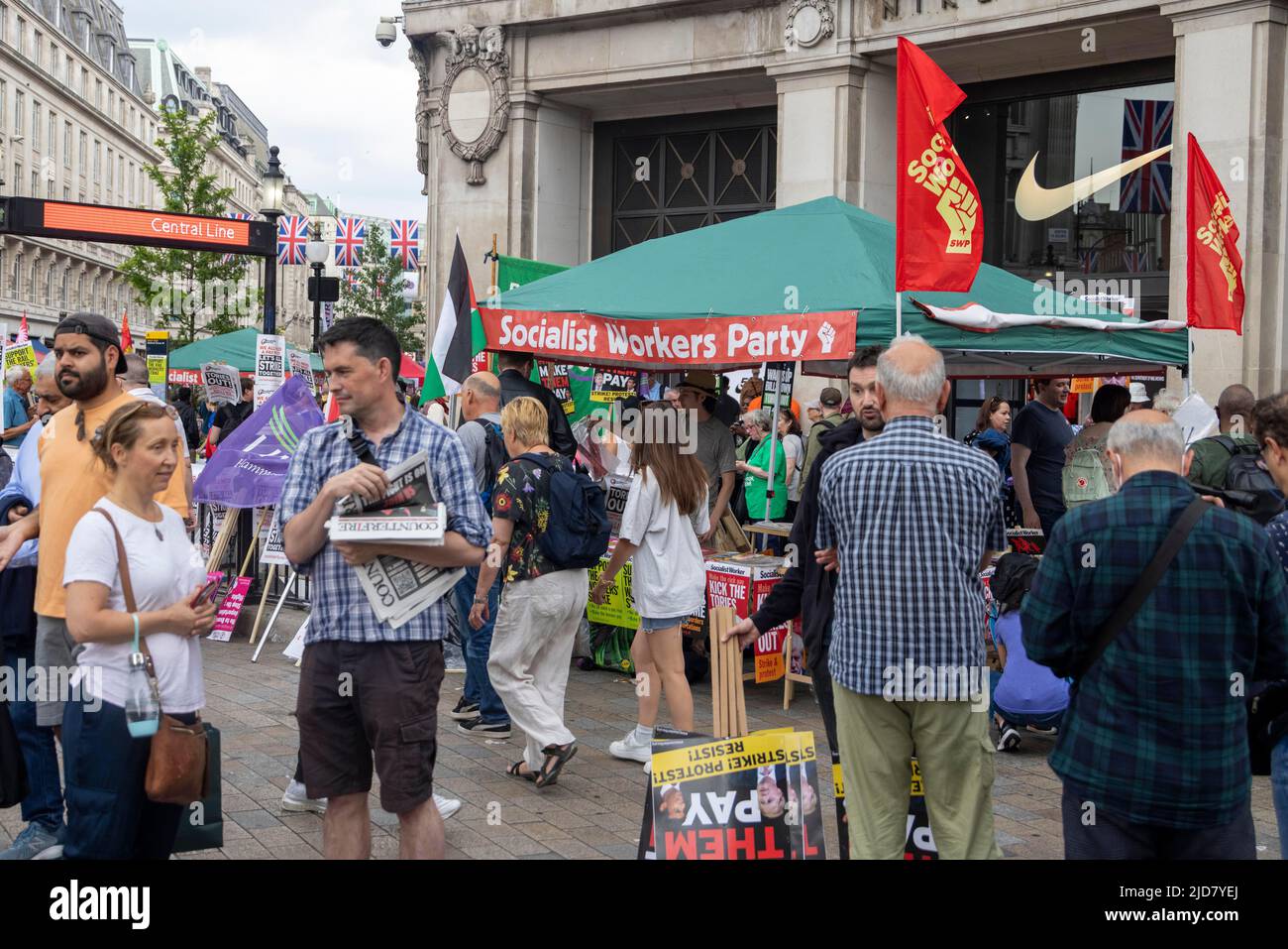 TUC march 2022 London Stock Photo - Alamy