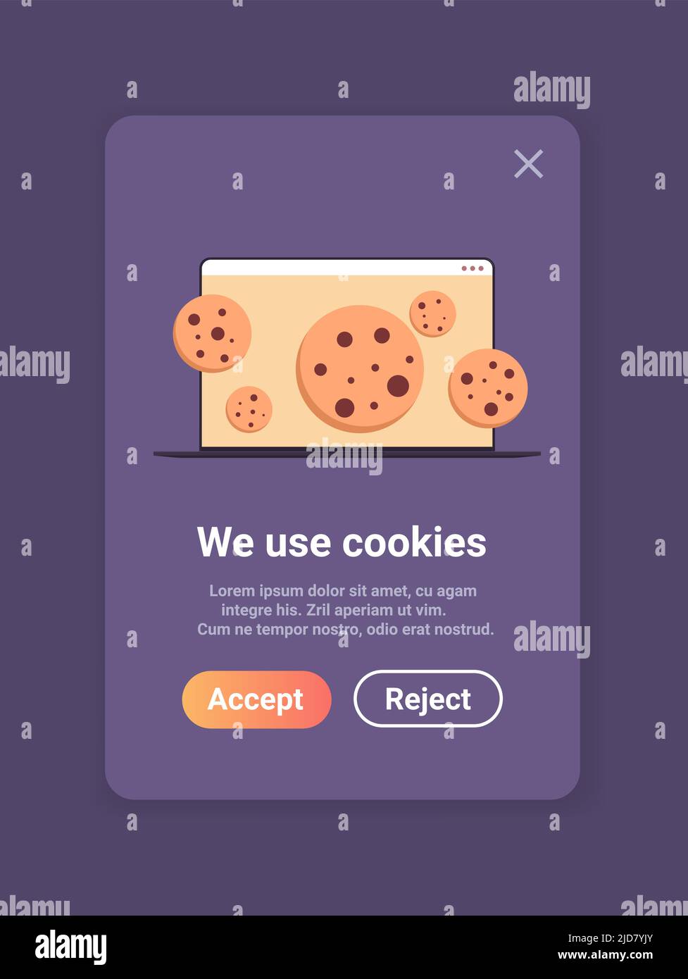 protection of personal information internet web pop up we use cookies ...