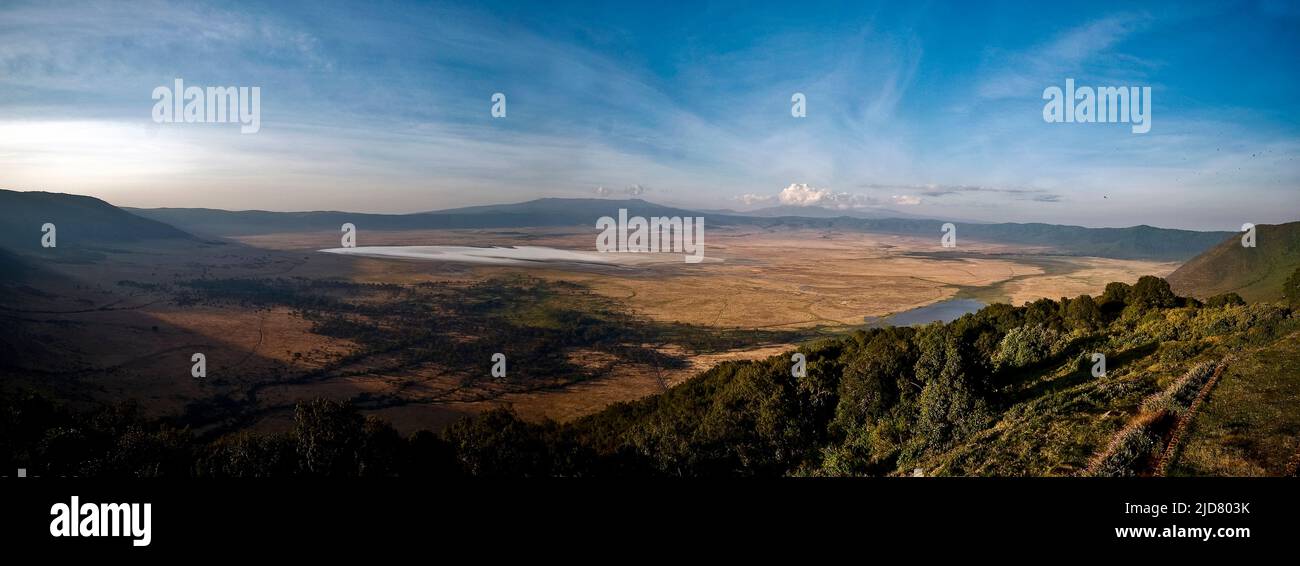 Ngorongoro Crater in Tanzania, the world's largest caldera and a World ...