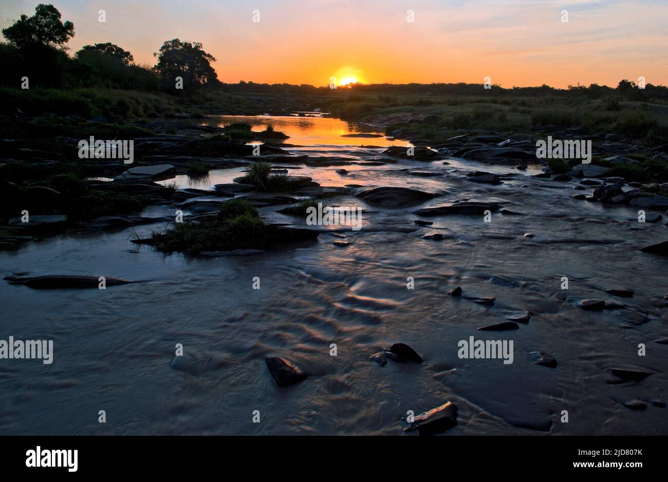 Talek river, Maasai Mara, Kenya, during sunrise Stock Photo - Alamy