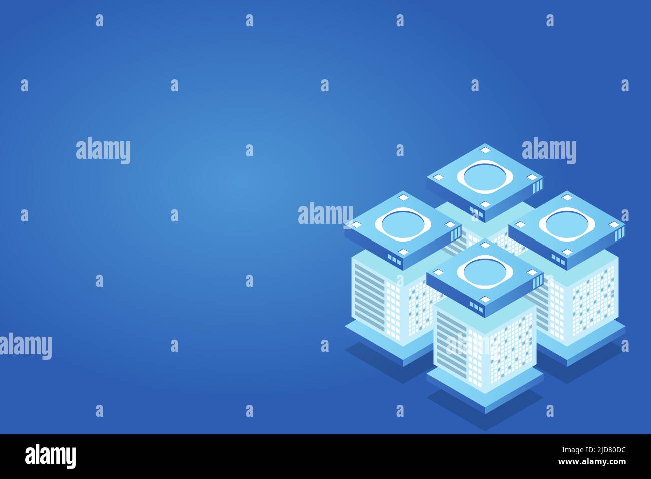 Concept Of Big Data Processing Energy Station Of Future Server Room