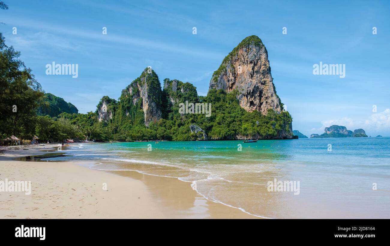 Railay Beach Krabi Thailand, the tropical beach of Railay Krabi ...