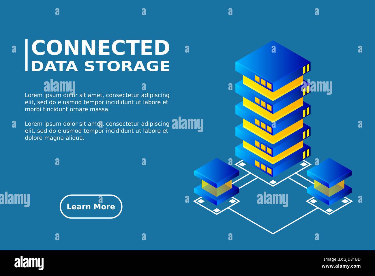 Transfer of user data to the server. Data flow. Data storage. Server. Digital space. Data center ...