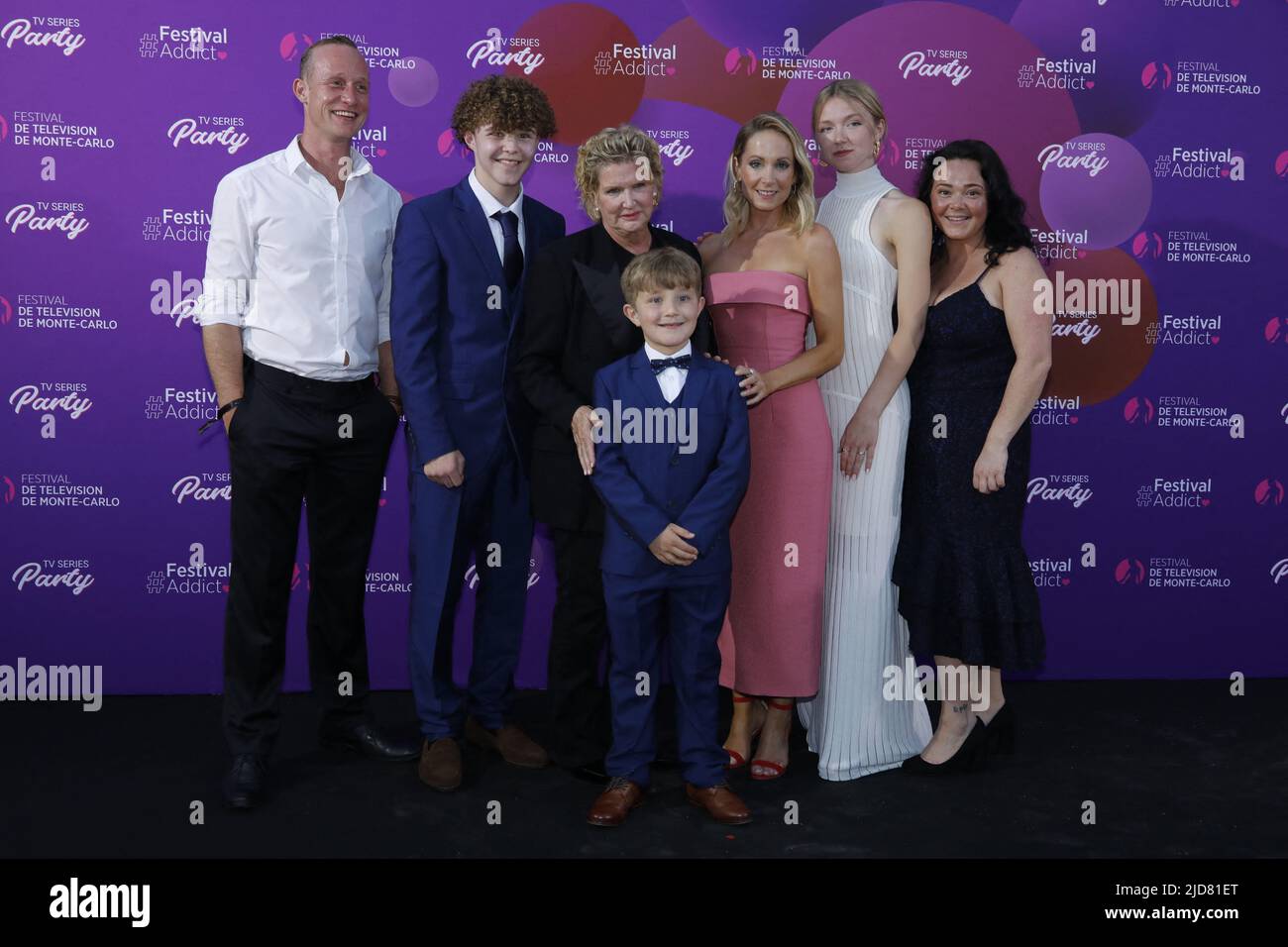 Taylor Fay attending the festival tv party as part of the 61st Monte Carlo TV Festival in Monte ...