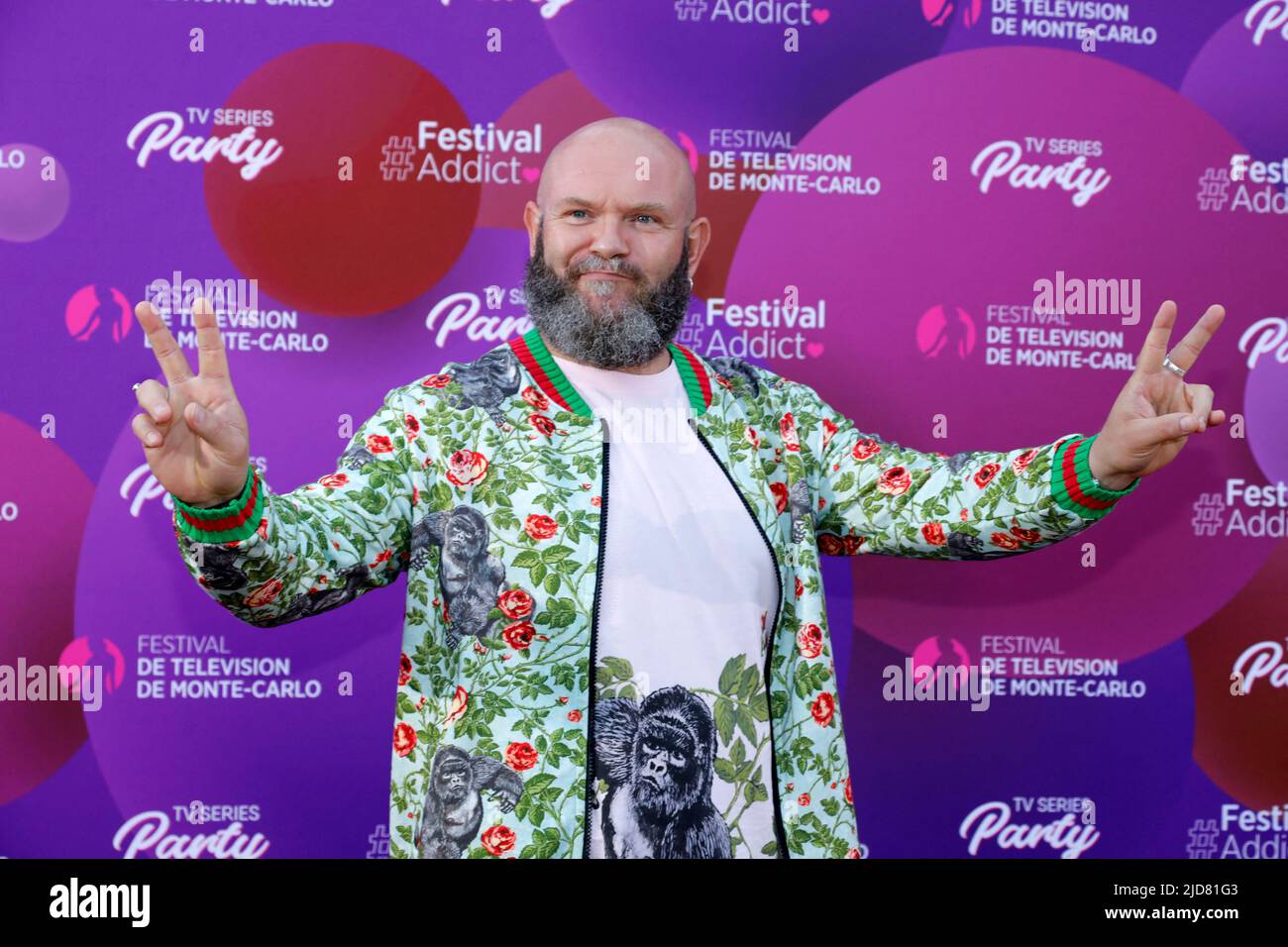 Darko Peric attending the festival tv party as part of the 61st Monte ...