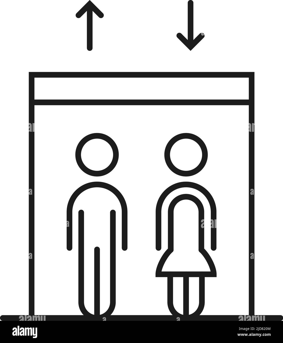 People line up entrance Stock Vector Images - Alamy