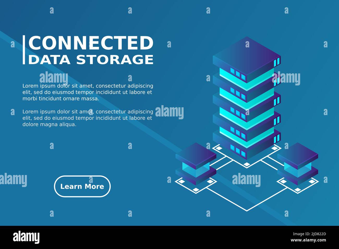 Transfer of user data to the server. Data flow. Data storage. Server. Digital space. Data center ...