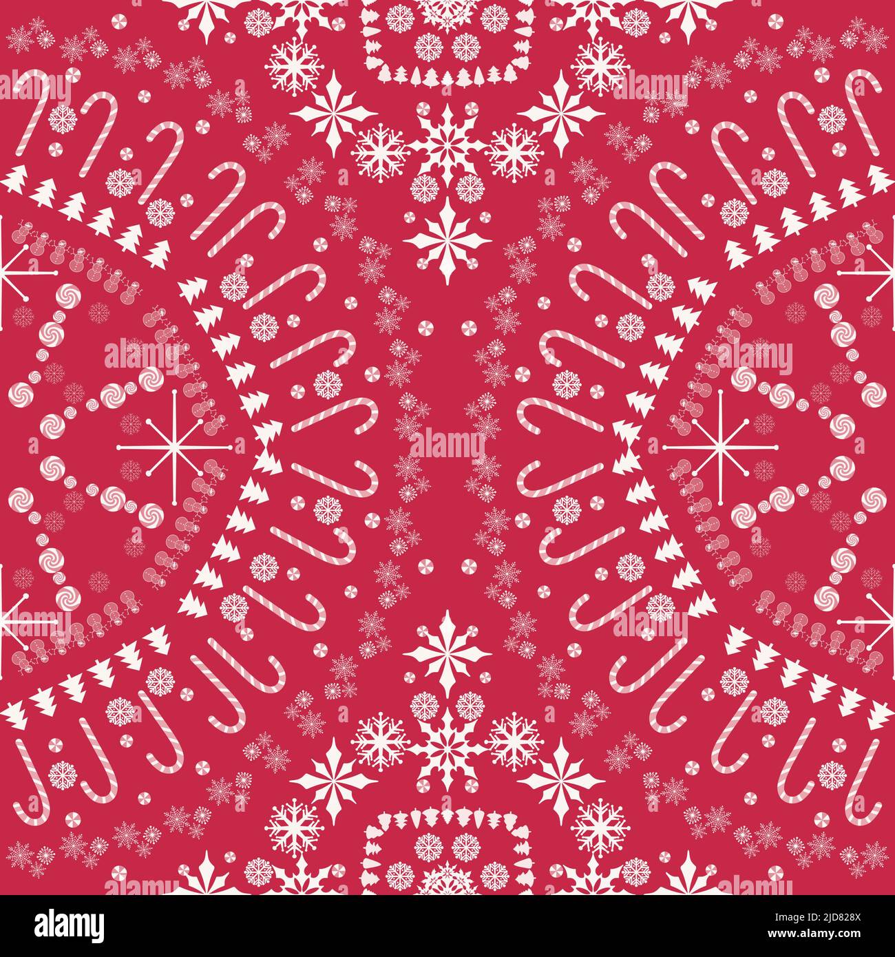 Winter seamless Christmas wrapping paper pattern for kids and packaging ...