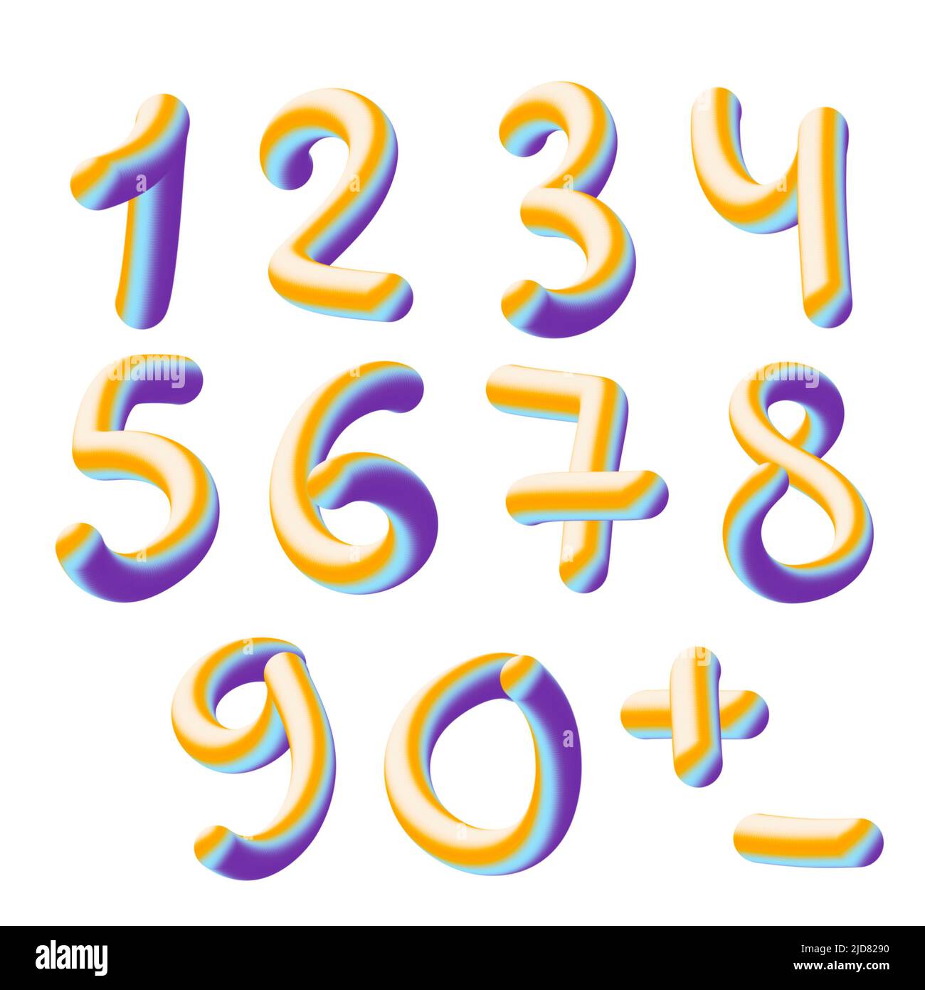 Number seven digit character hand hi-res stock photography and images ...