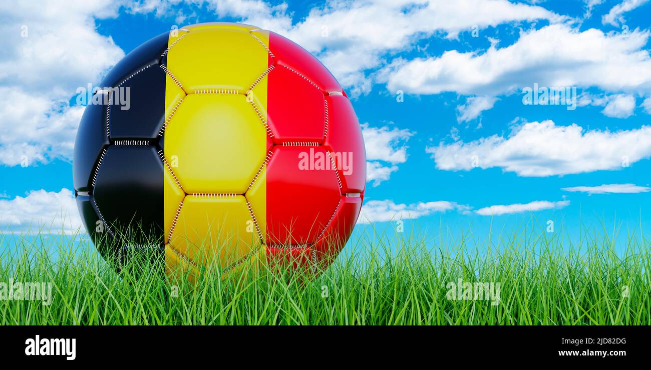 Belgium flag against football hi-res stock photography and images - Alamy