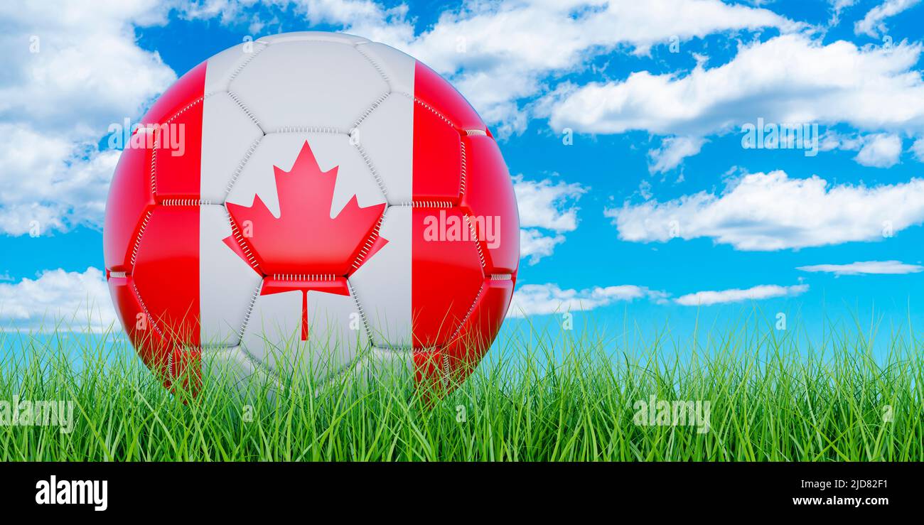 Soccer ball canadian flag hi-res stock photography and images - Alamy