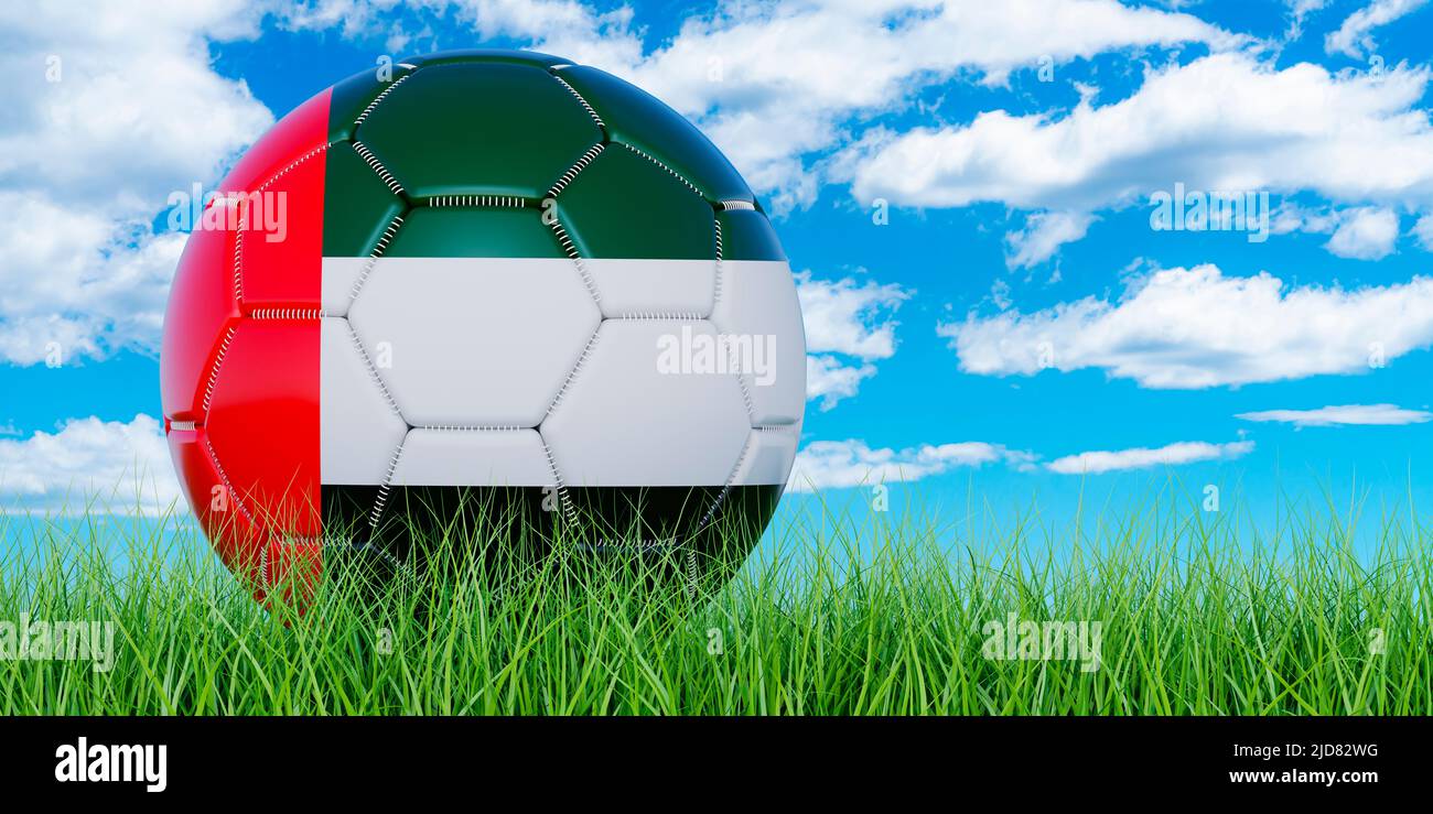Football uae flag hi-res stock photography and images - Alamy