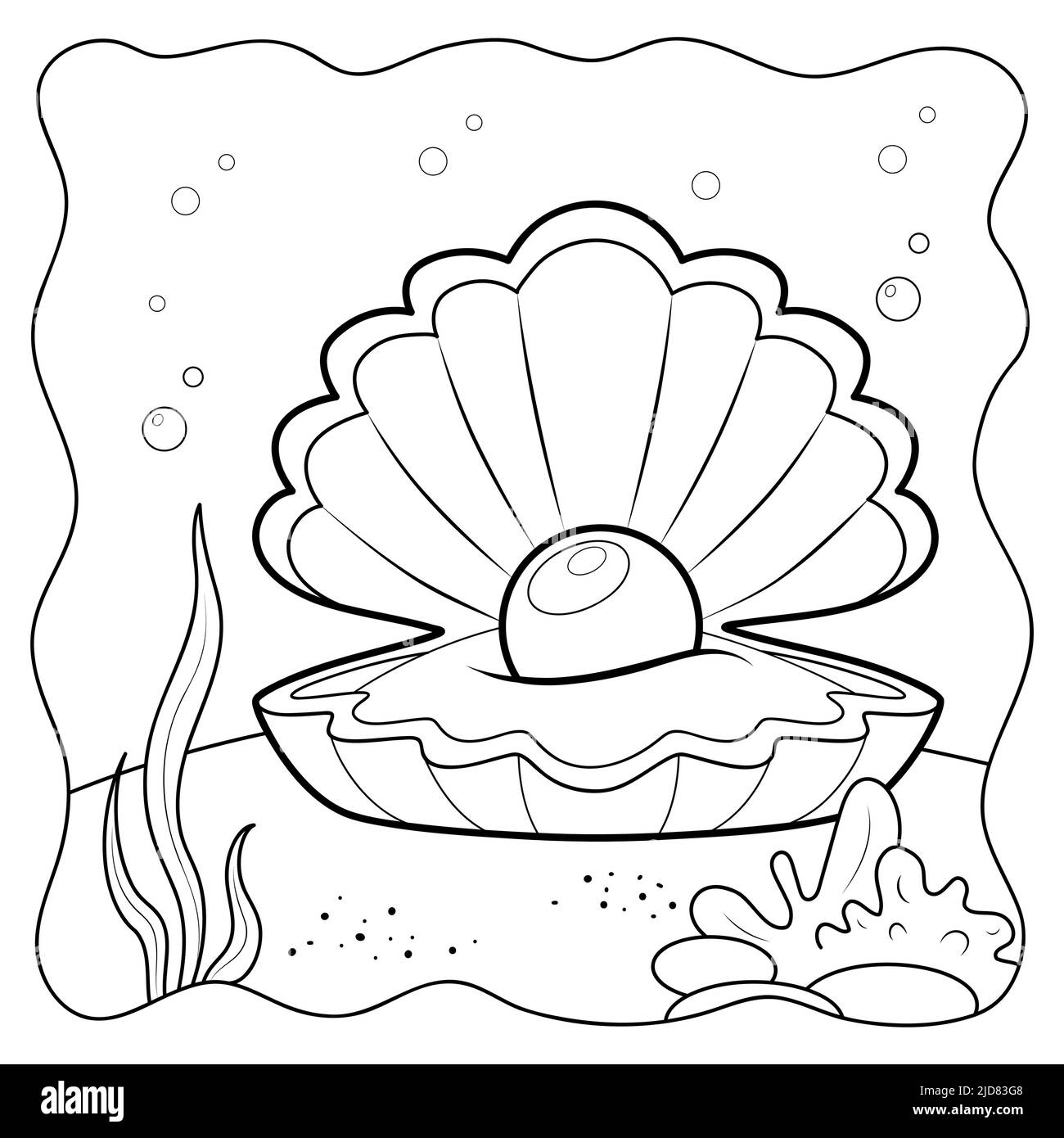 Oyster Coloring Page