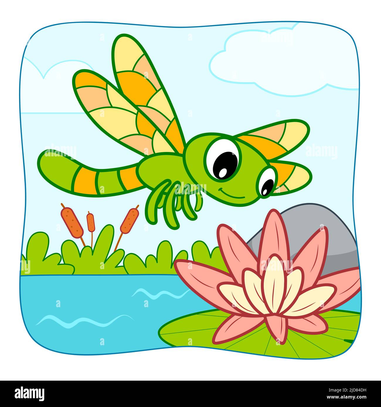 Cartoon Dragonfly