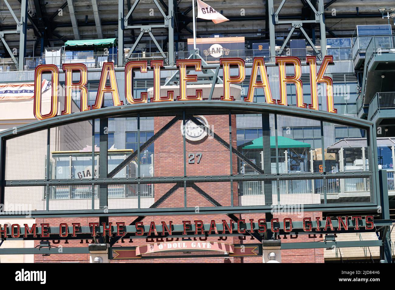 Oracle park sign hi-res stock photography and images - Alamy