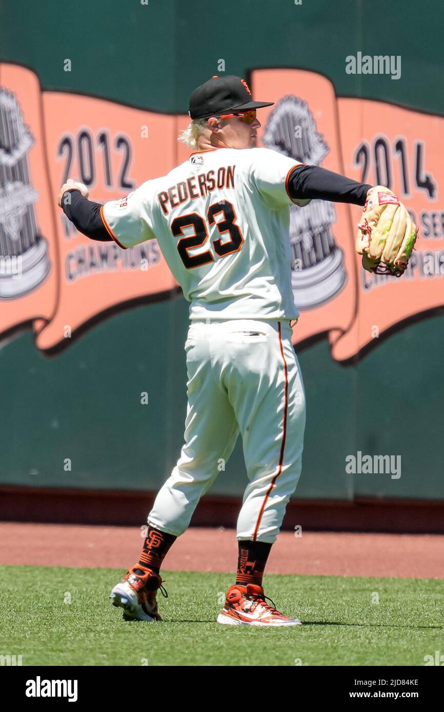 San Francisco Giants Outfielder Joc Pederson (23) during an MLB game ...