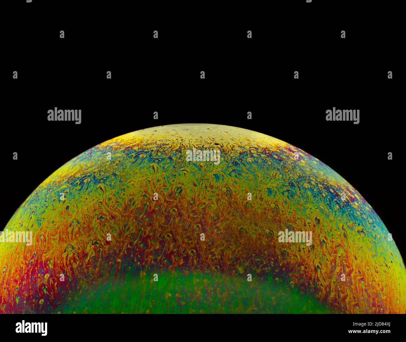 Macro Bubble, colours against black background Stock Photo - Alamy