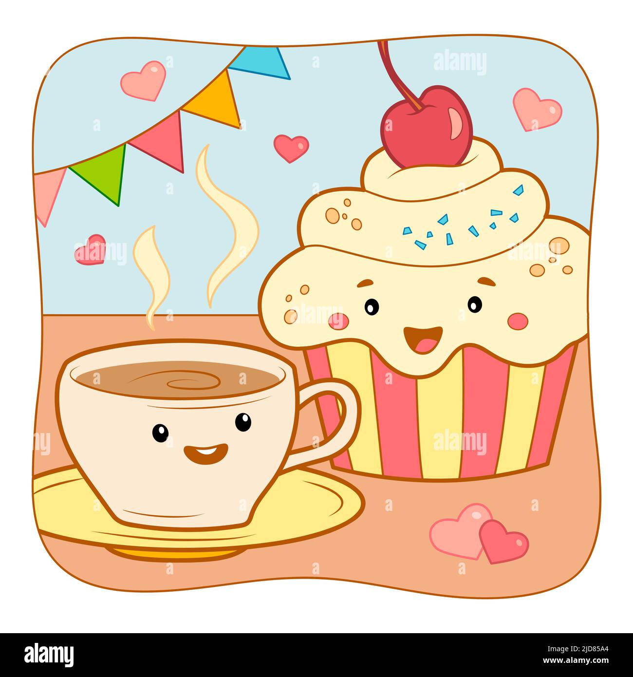 Coffee And Pastry Clip Art