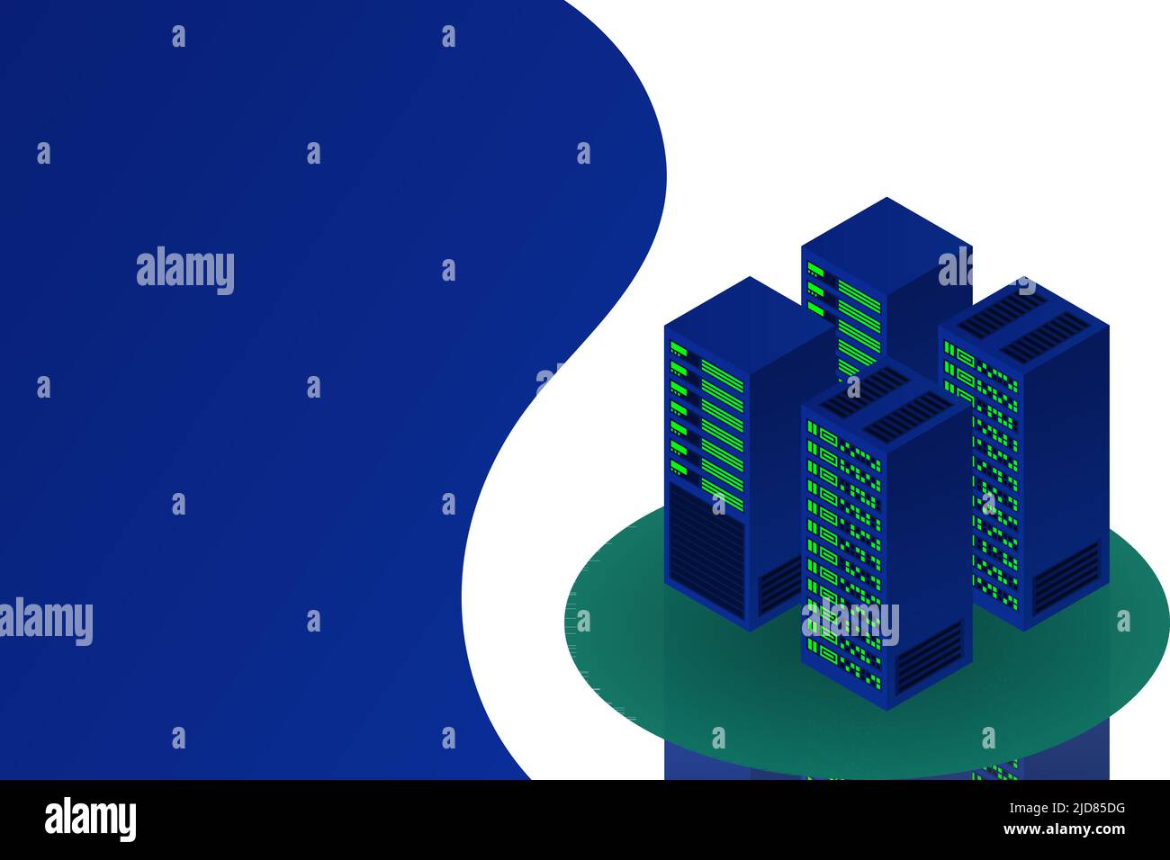 Server room isometric, Cloud storage data, Data center, Big data ...