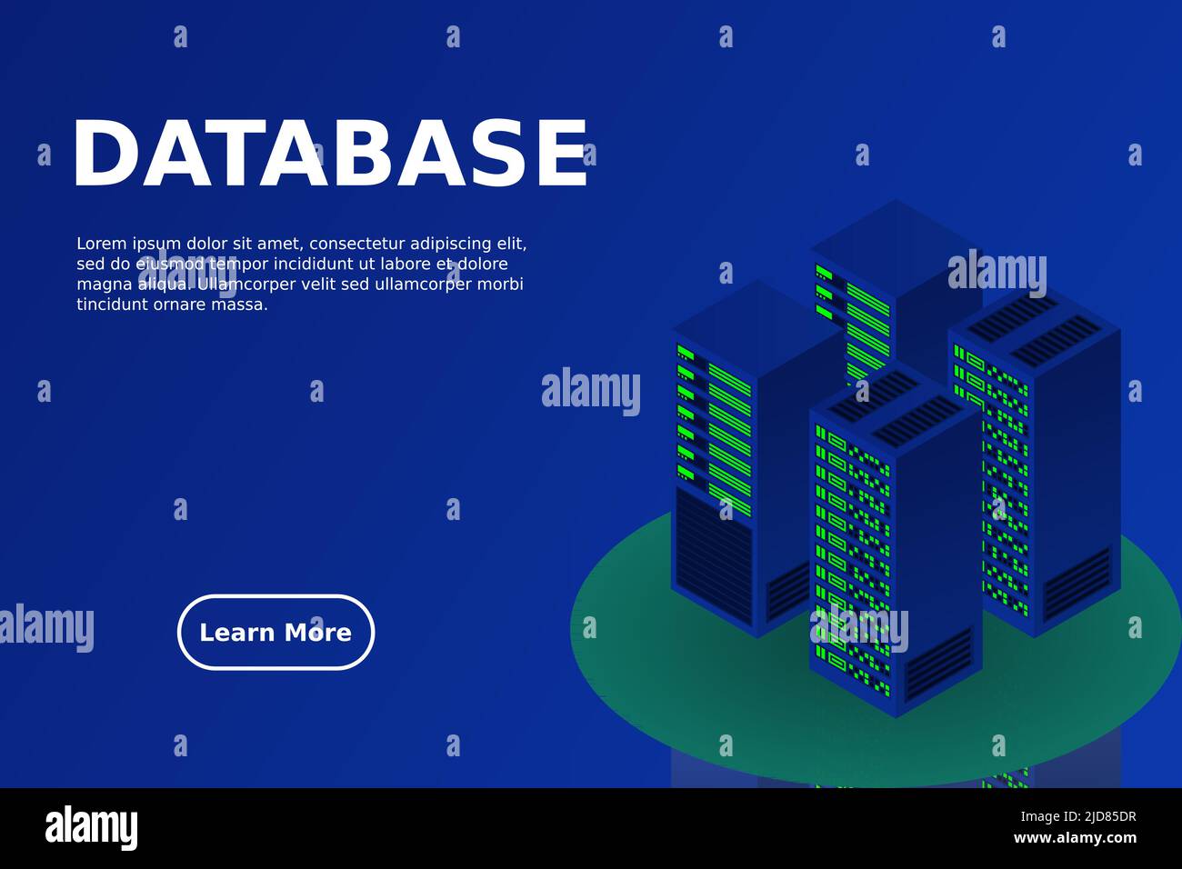 Server room isometric, Cloud storage data, Data center, Big data processing and computing ...
