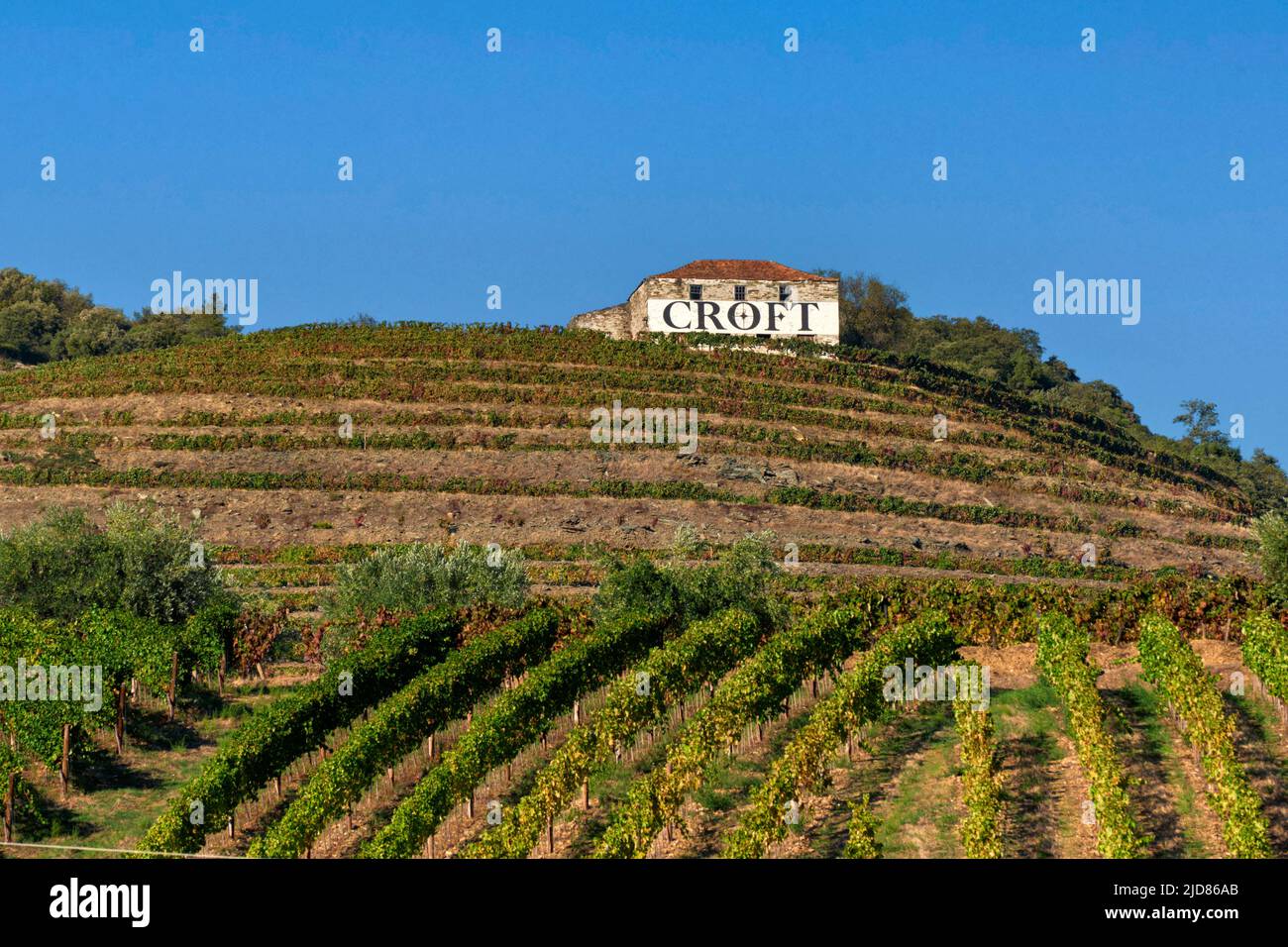 Pinhao, Portugal - September 30, 2022: sign and logo of the Croft ...
