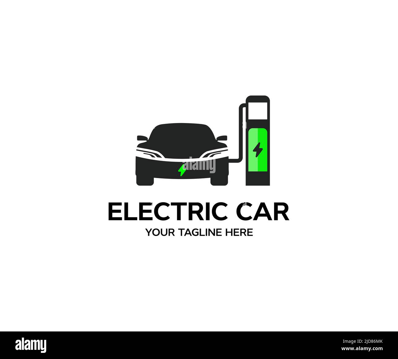 Electric car charging station. Power supply for electric car charging ...