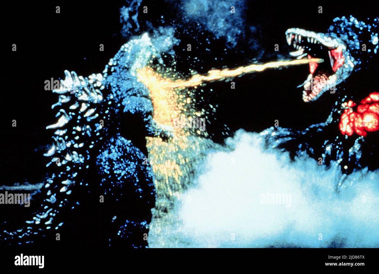MONSTER BATTLE SCENE, GODZILLA VS. BIOLLANTE, 1989 Stock Photo - Alamy