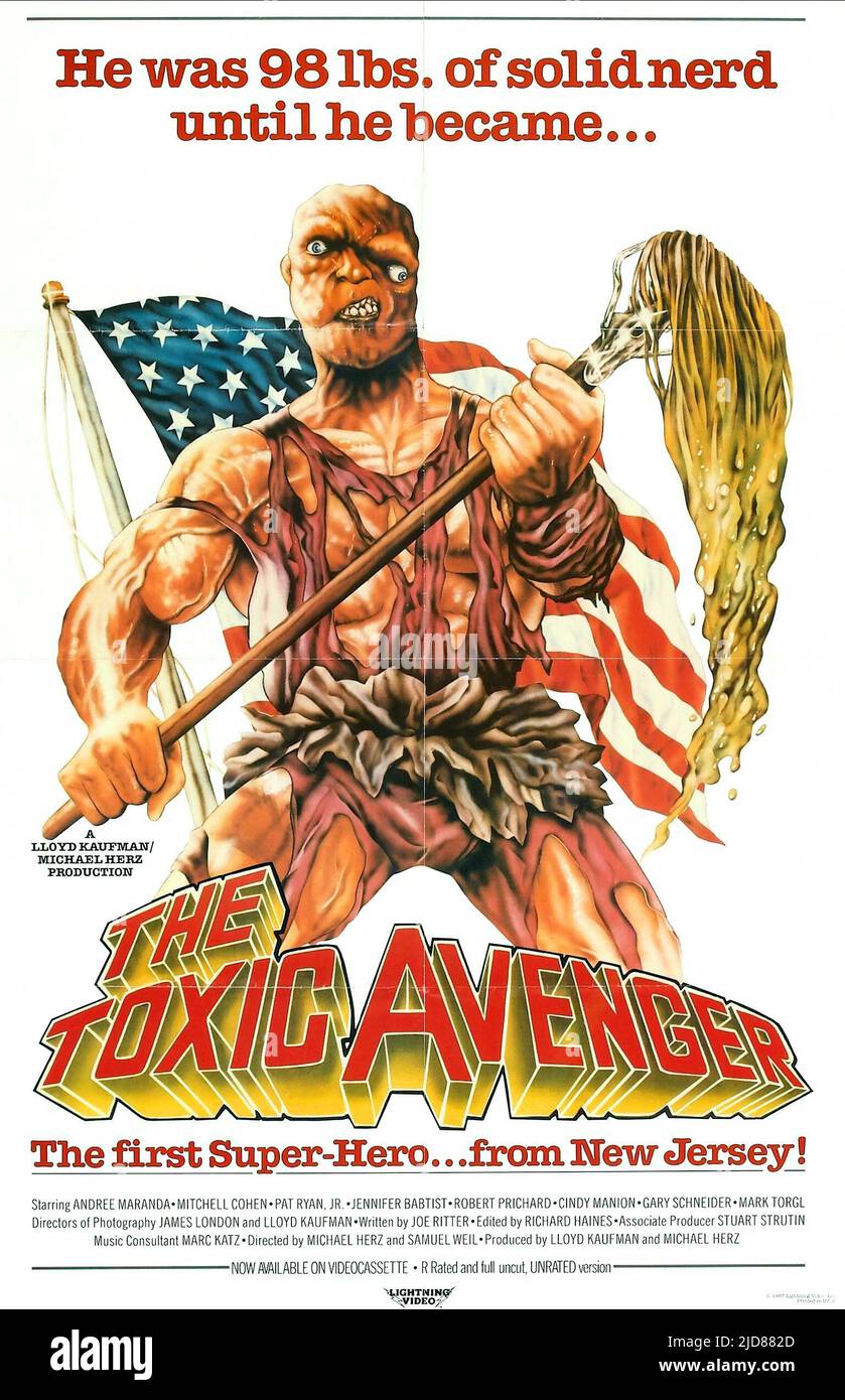 MOVIE POSTER, THE TOXIC AVENGER, 1984 Stock Photo - Alamy