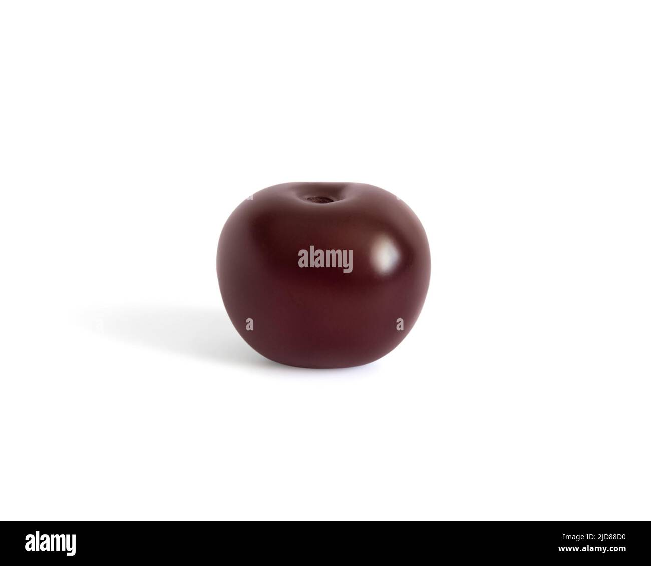 Single cherry side view Cut Out Stock Images & Pictures - Alamy