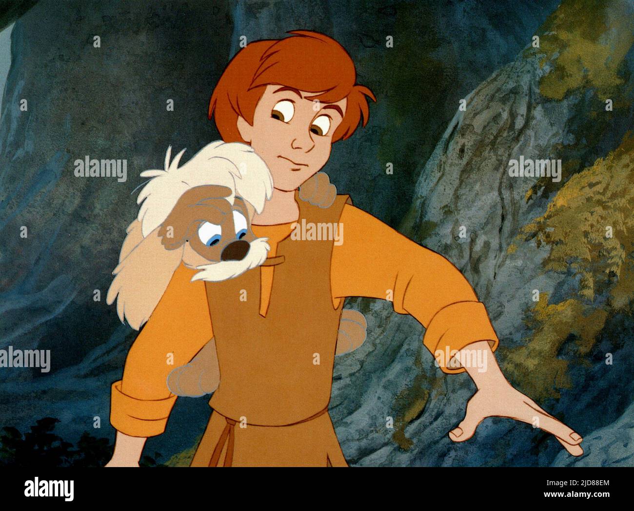 TARAN,GURGI, THE BLACK CAULDRON, 1985 Stock Photo - Alamy