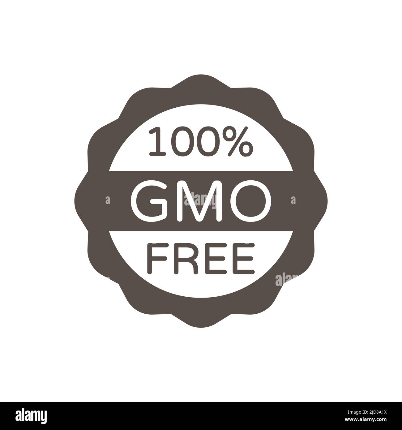 Gmo free black vector label. Product stamp, sticker or badge Stock Vector Image & Art - Alamy