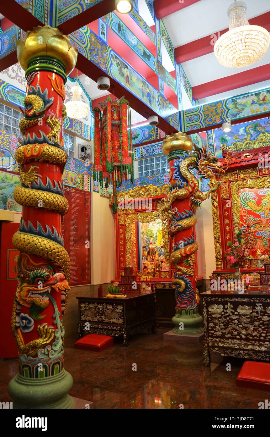 Ancient building of Jui lord god chinese shrine for thais of chinese ...