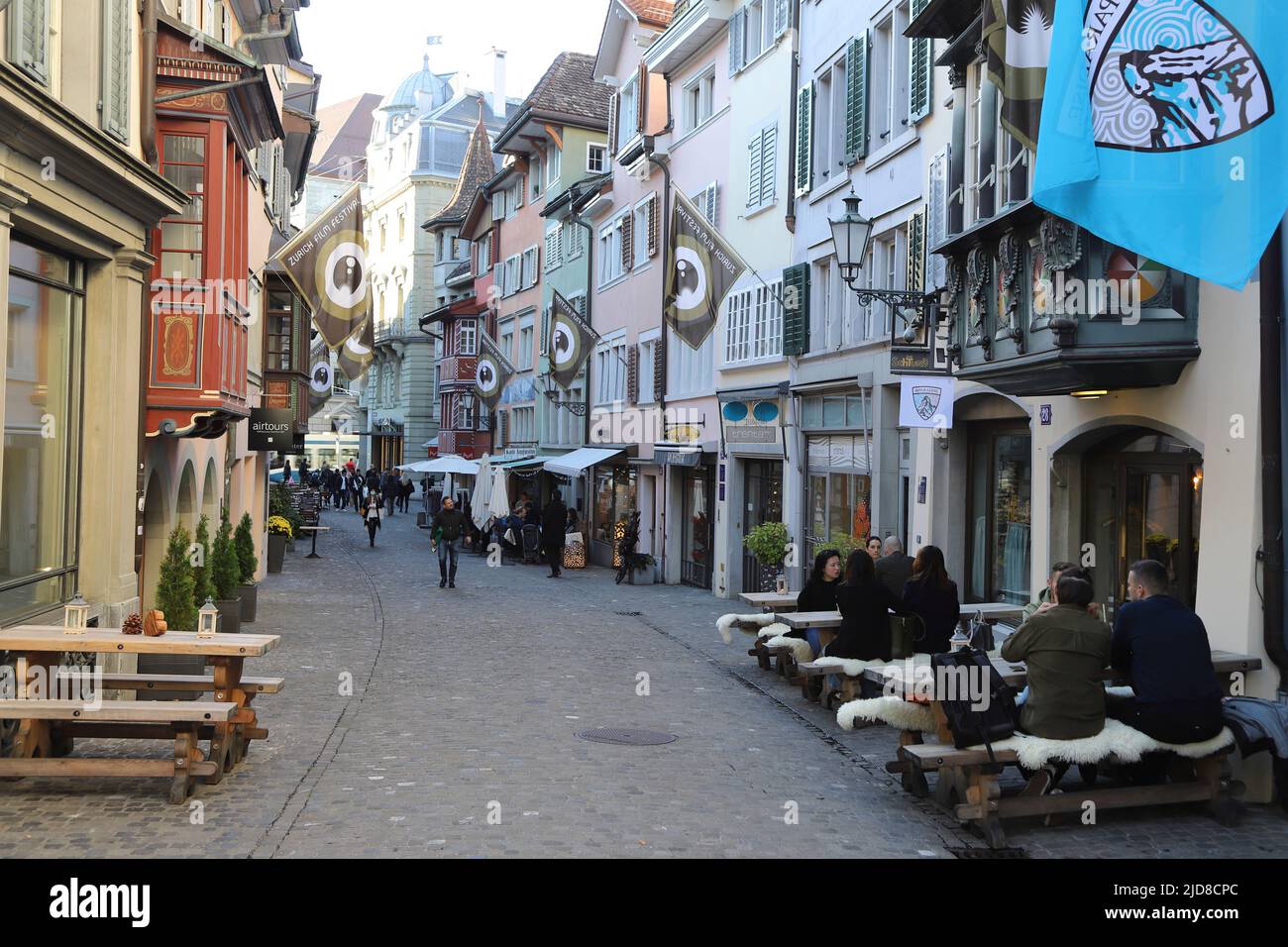 Zurich Augustinergasse Stock Photo - Alamy