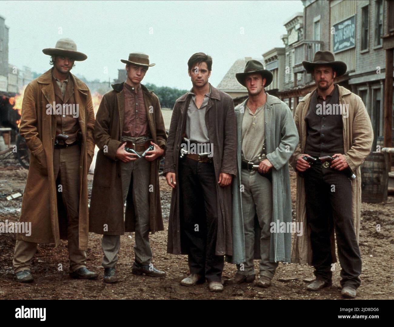 FARRELL,MCCORMACK,MACHT,ARCAND,CAAN, AMERICAN OUTLAWS, 2001 Stock Photo ...